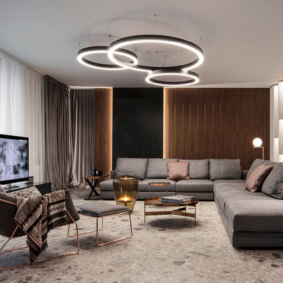 Lighting for living rooms: Optimum lighting for your interior | XAL