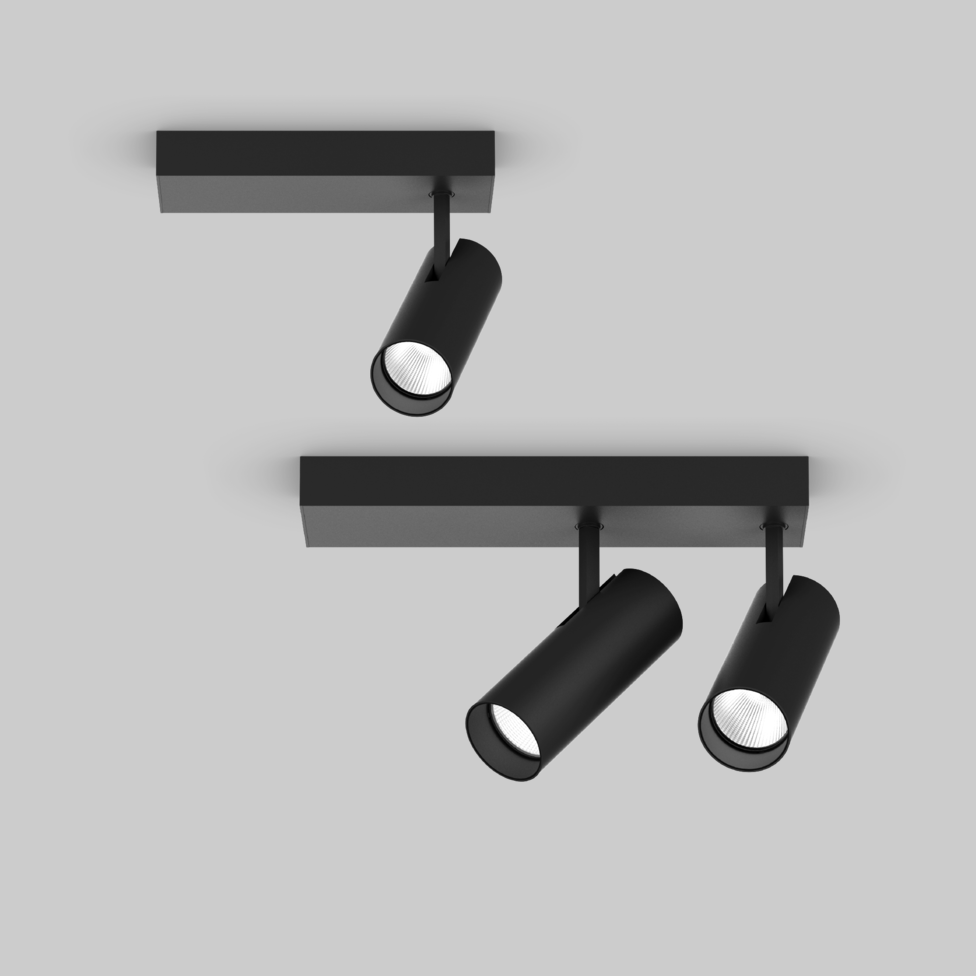 Surface-mounted LED spotlights available in many designs