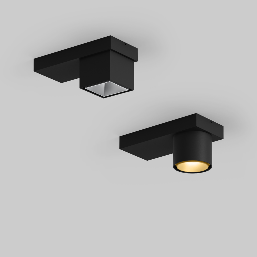 Surface-mounted LED spotlights available in many designs